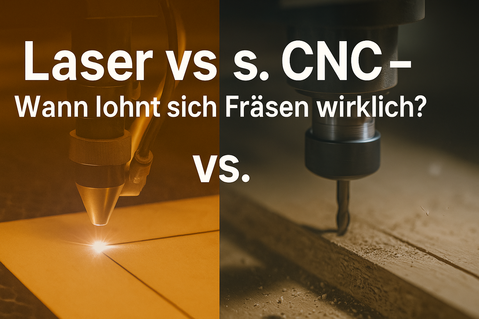 Laser vs. CNC – When is milling really worthwhile? – 3ddruckboss